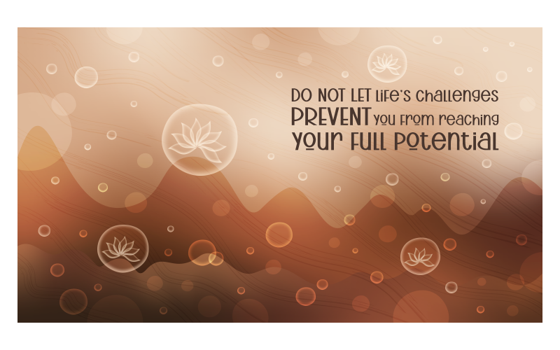 Red Inspirational Background 14400x8100px With Message About Overcoming ...