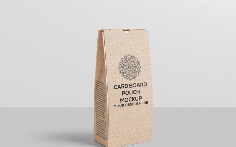Pouch - Cardboard Pouch Mockup #341541 - TemplateMonster