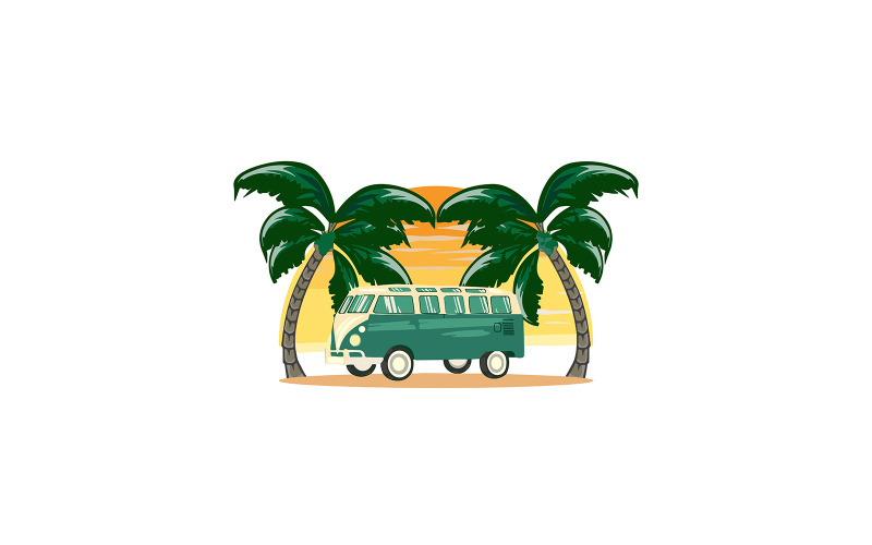 Reise-Caravan-Logo-Vektor #341575 - TemplateMonster
