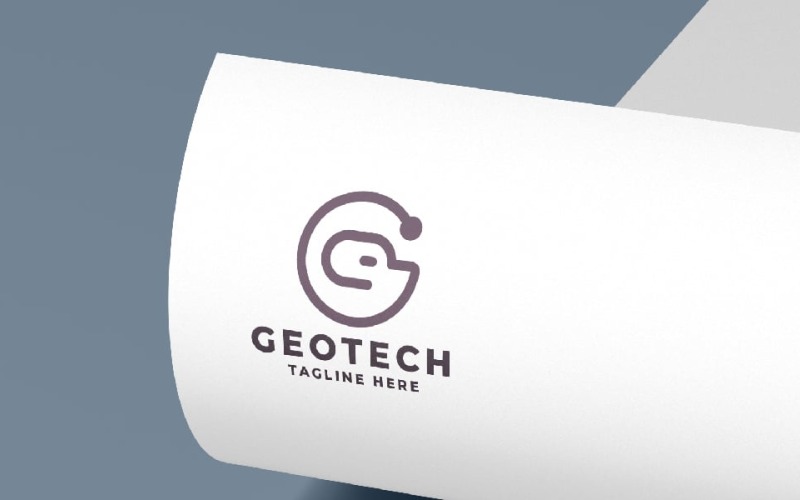 Modèle de logo Geo Tech Lettre G Pro - TemplateMonster