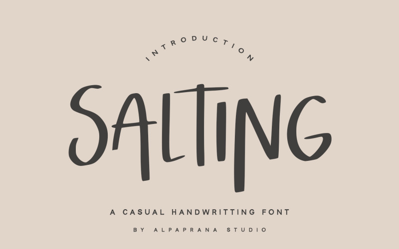 Salting - Handwritten Font #341768 - TemplateMonster