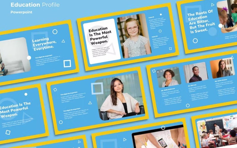 DICHA - Education Profile Powerpoint - TemplateMonster