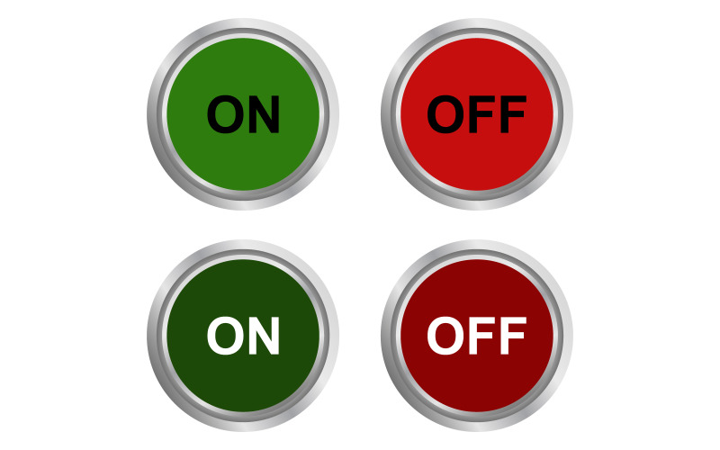 On button in vector on background #341817 - TemplateMonster