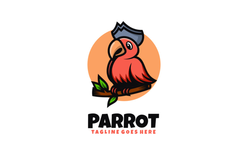 Parrot Mascot Cartoon Logo 1 #341872 - TemplateMonster