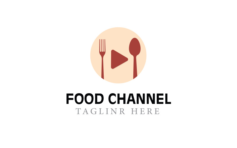 Food Channel-Logo für alle Food-Kanäle - TemplateMonster