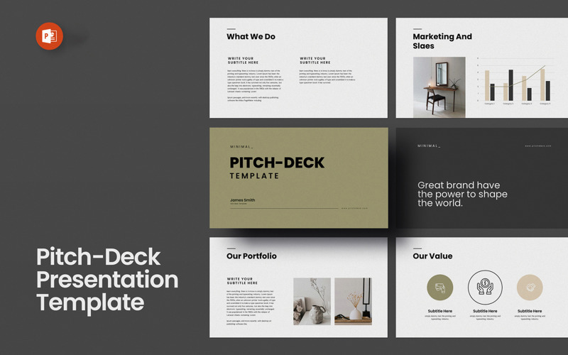 Service Deck Presentation Template #342381 - TemplateMonster