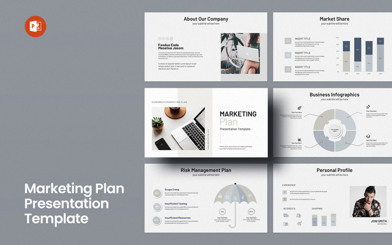 Marketingplan-Layout-Vorlage #342462 - TemplateMonster