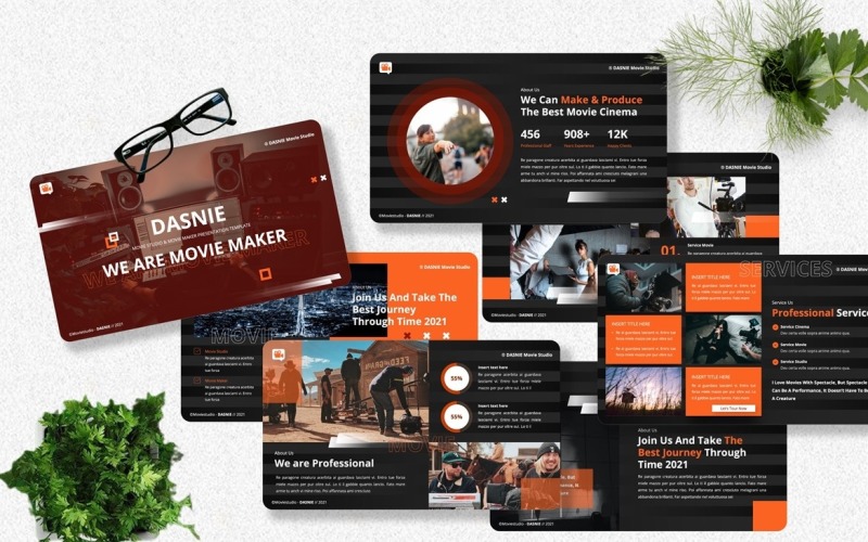 Movie Google Slides Templates - Google Slides Themes for Film Presentations