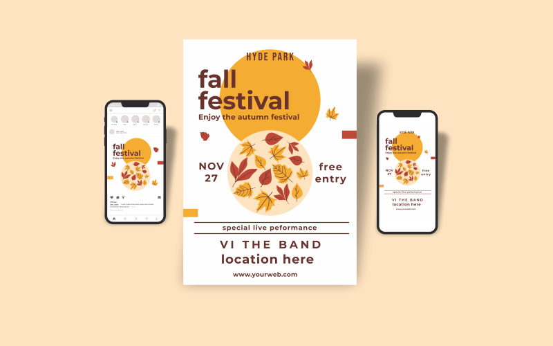 Fall Festival Bundle Template 3 #342513 - TemplateMonster
