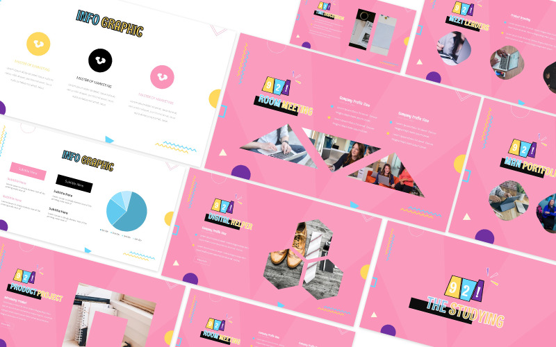 Il modello Powerpoint di studio #342504 - TemplateMonster