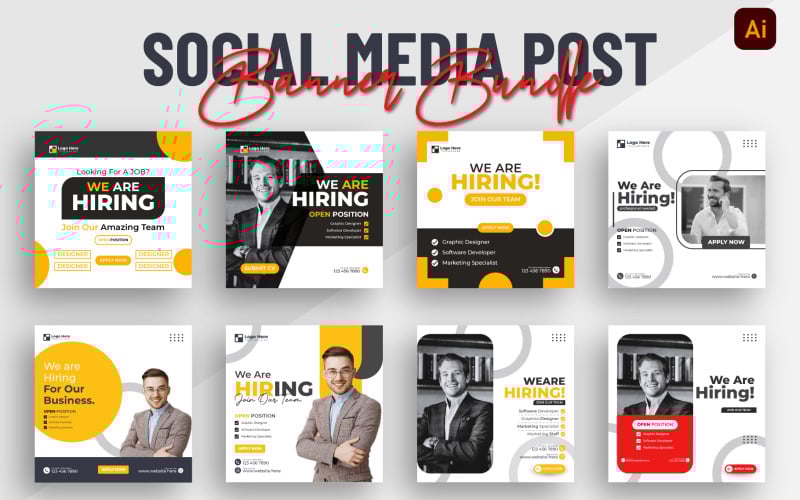 Hiring Job Vacancy Social Media Post - TemplateMonster