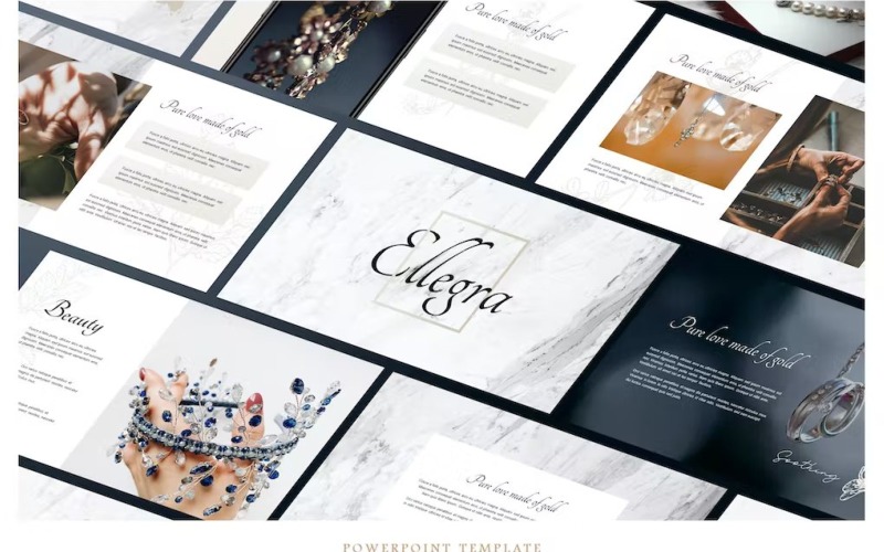 ELLEGRA - Modèle PowerPoint de thème de la mode