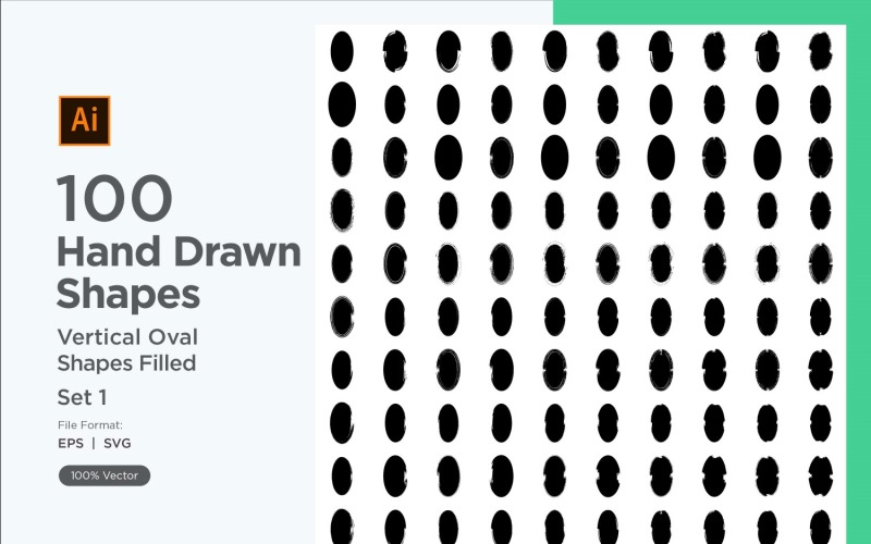 Relleno de forma ovalada vertical 100_Set V 1