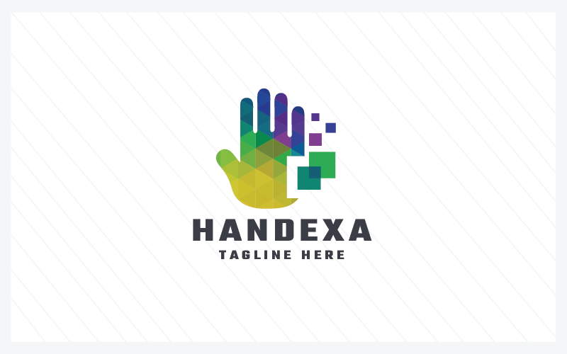 Tech Hand Pro Logo Template #342859 - TemplateMonster