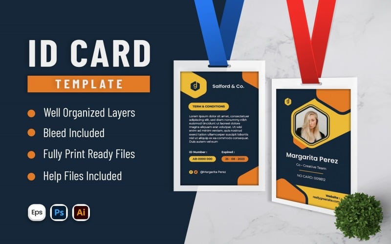 Creative Team ID Card Template #342947 - TemplateMonster