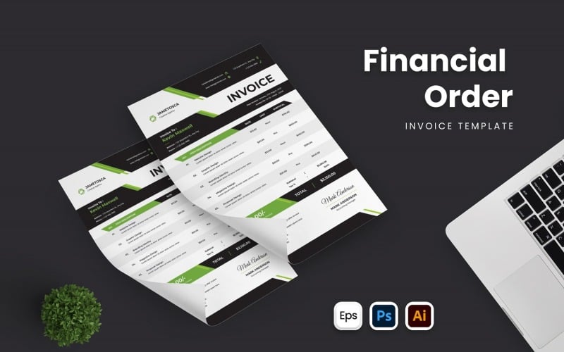 Financial Order Invoice Template #342966 - TemplateMonster