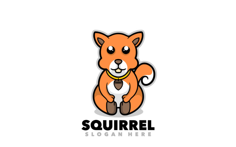 Squiirel mascot cartoon funny logo #343362 - TemplateMonster