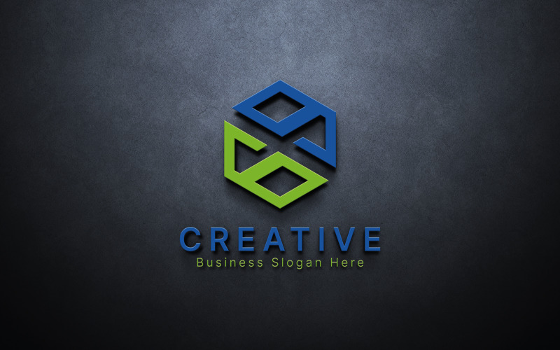 Yaratıcı iş logo şablonu. #343482 - TemplateMonster