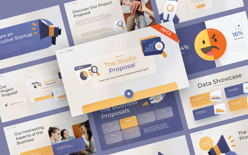 The Studio Proposal PowerPoint Template - TemplateMonster