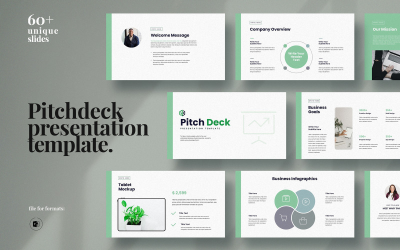 Pitch Deck Layout Modèle de présentation PowerPoint