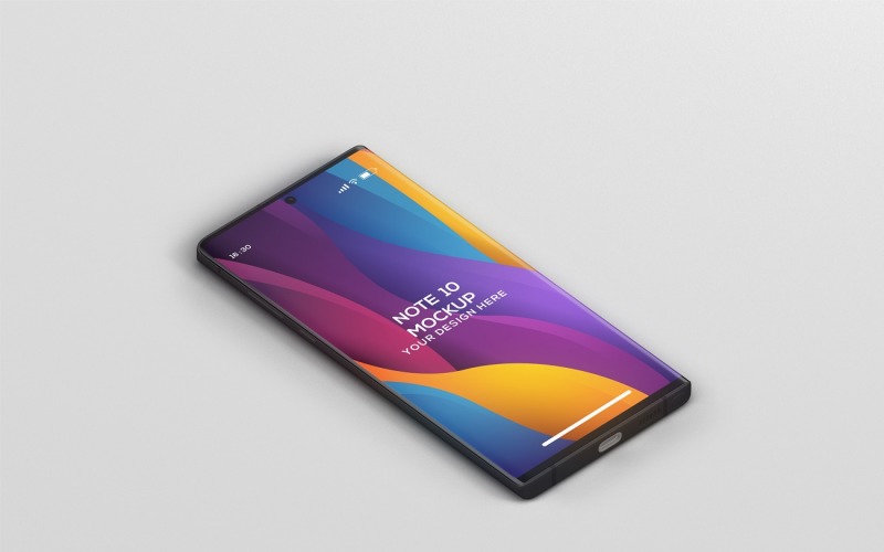 Smartphone Note 10 Mockup #343632 - TemplateMonster