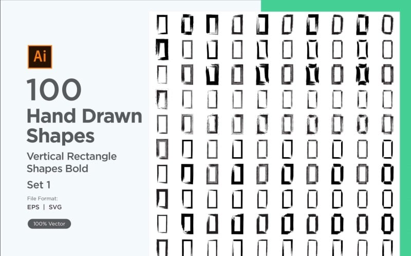 Vertical Rectangle Shape Bold 100_Set V 1 - TemplateMonster