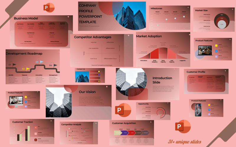 Şirket Profili PPT Şablonu #344057 - TemplateMonster