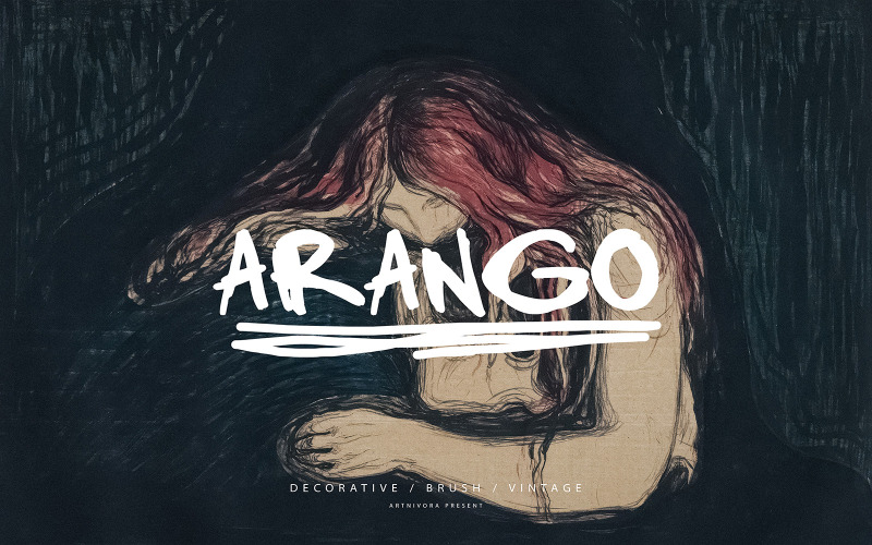Arango - Decorative Font Template #344124 - TemplateMonster