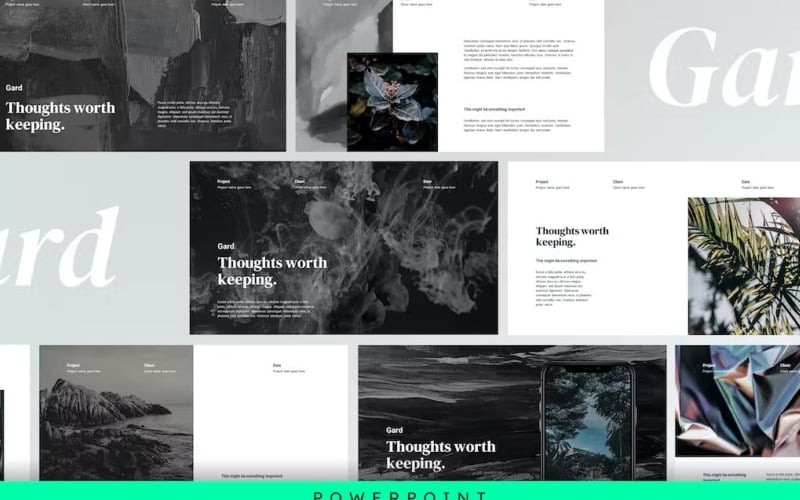 GARD - Modèle Powerpoint Moderne et Minimal - TemplateMonster
