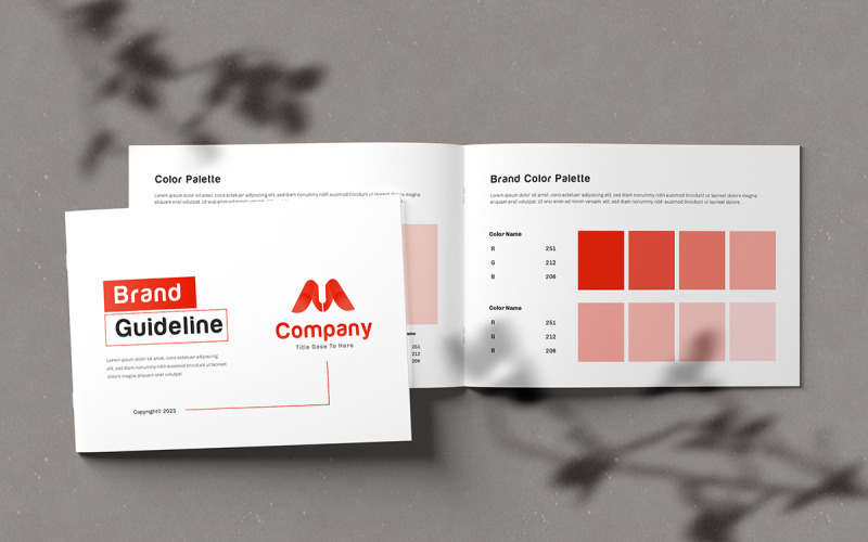 Modern Brand Guidelines Template Design - TemplateMonster