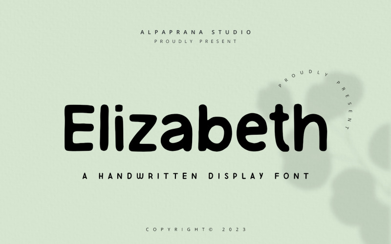 Elizabeth - Fuente manuscrita #344390 - TemplateMonster