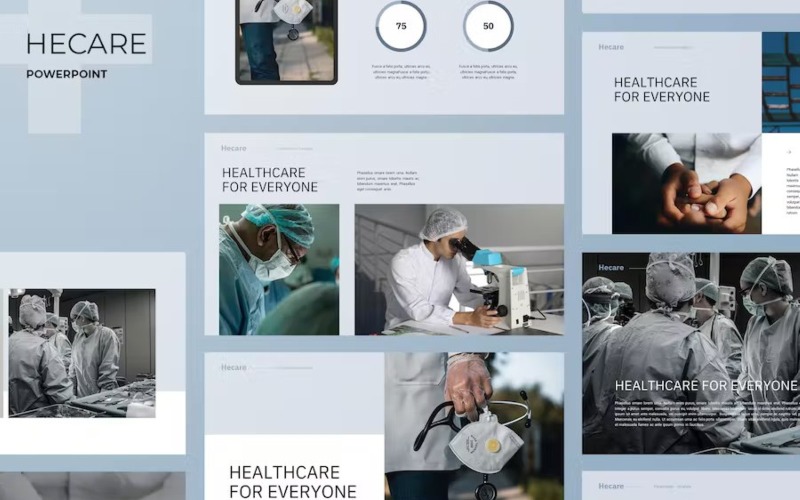 Hecare - Tema médico de PowerPoint #344305 - TemplateMonster