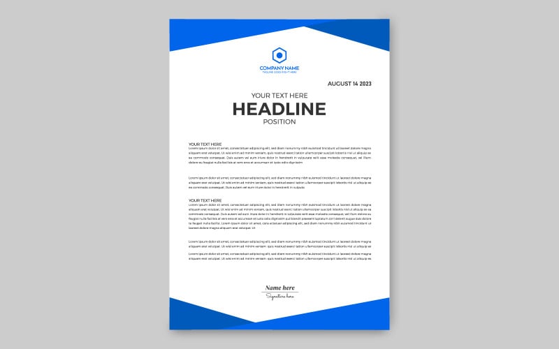 Vector Letterhead Easily Design 344490 Templatemonster