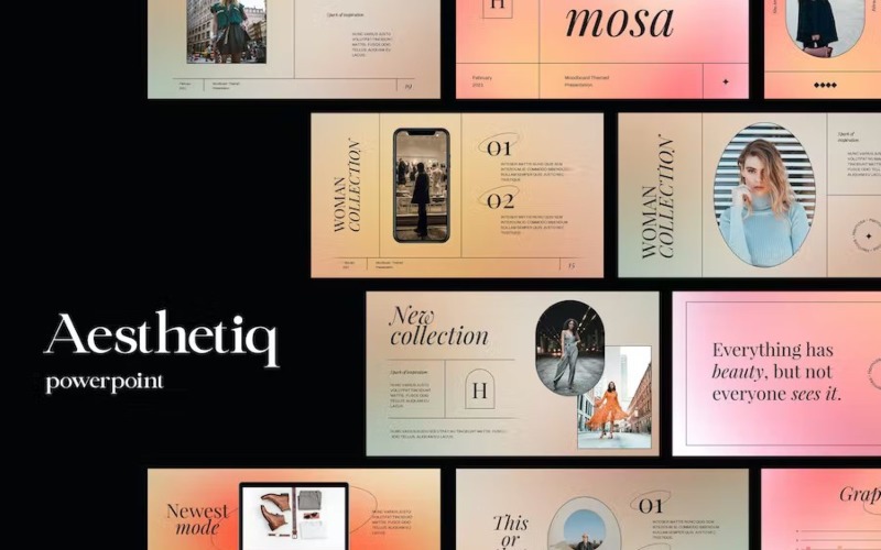 Hermosa - PowerPoint de fondo borroso estético