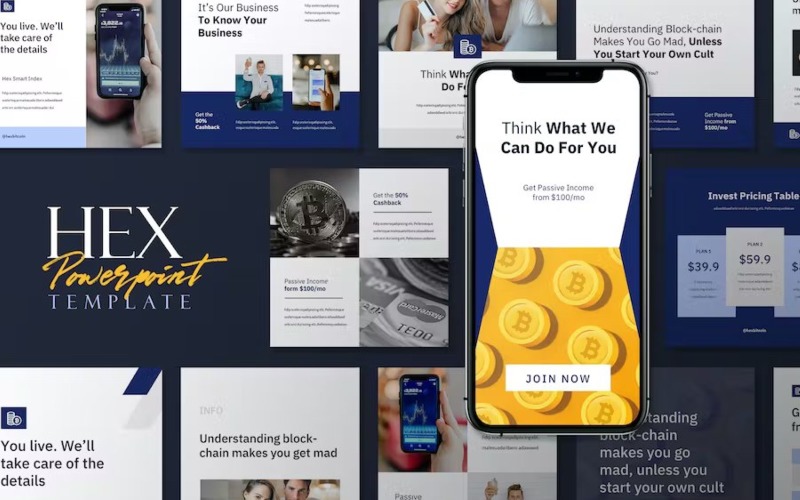 Hex - Modelo do Instagram do Powerpoint - TemplateMonster