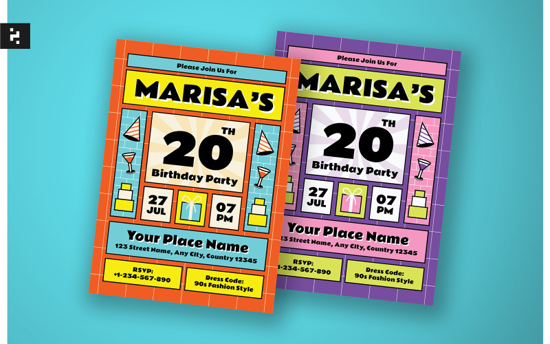 Creative Fun Birthday Party Invitation - TemplateMonster