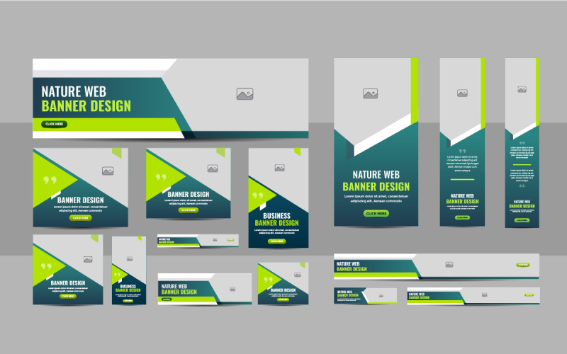 Nature web banner template design layout - TemplateMonster