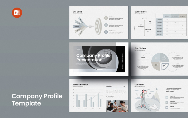 Company Profile Presentation Template - TemplateMonster