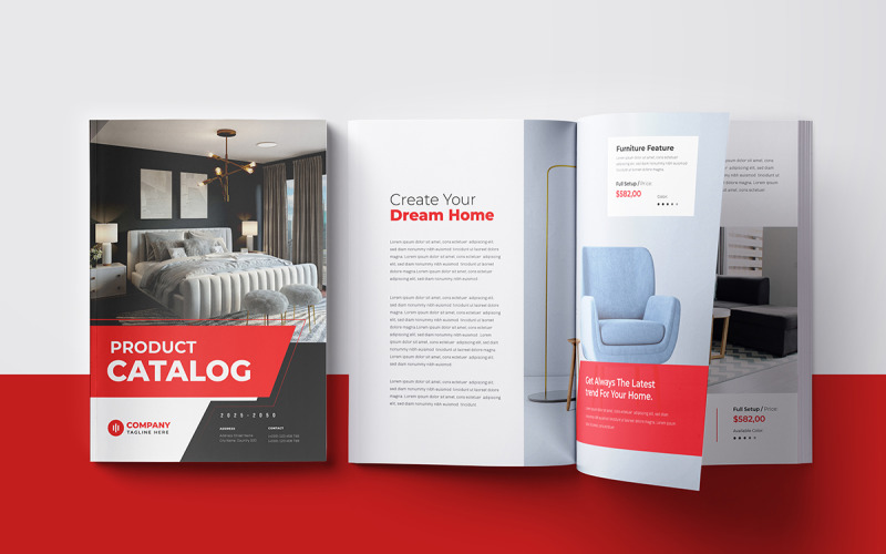 Product Catalog Layout Template Design - TemplateMonster