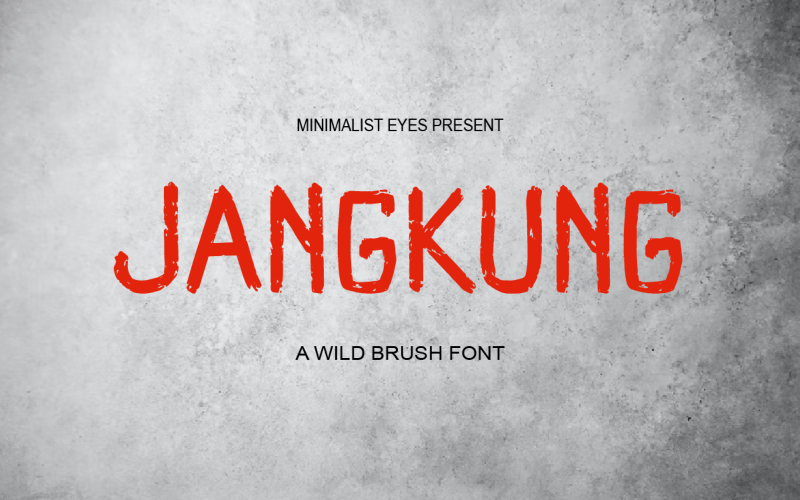 Jangkung - Wild Brush Font #345366 - TemplateMonster