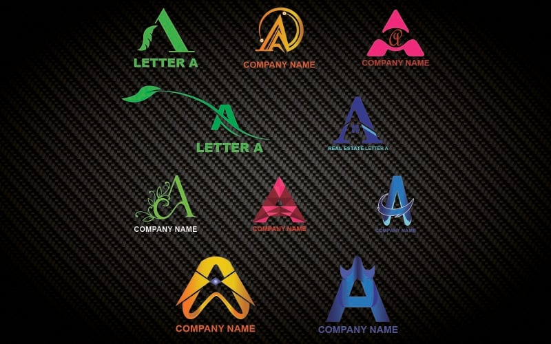 Letter A Logo Template For All Companies And Brands