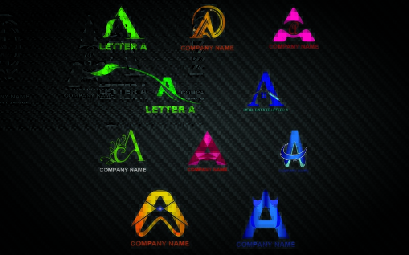Lettre A Modèle de logo pour toutes les entreprises et marques