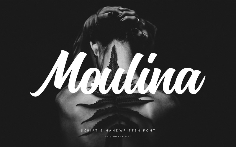 Moulina - Script et police manuscrite - TemplateMonster