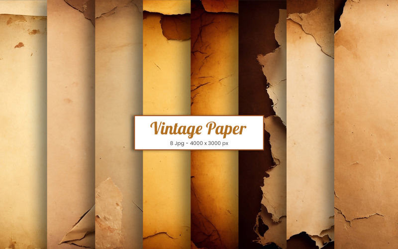 Vintage digital paper torn background, - TemplateMonster