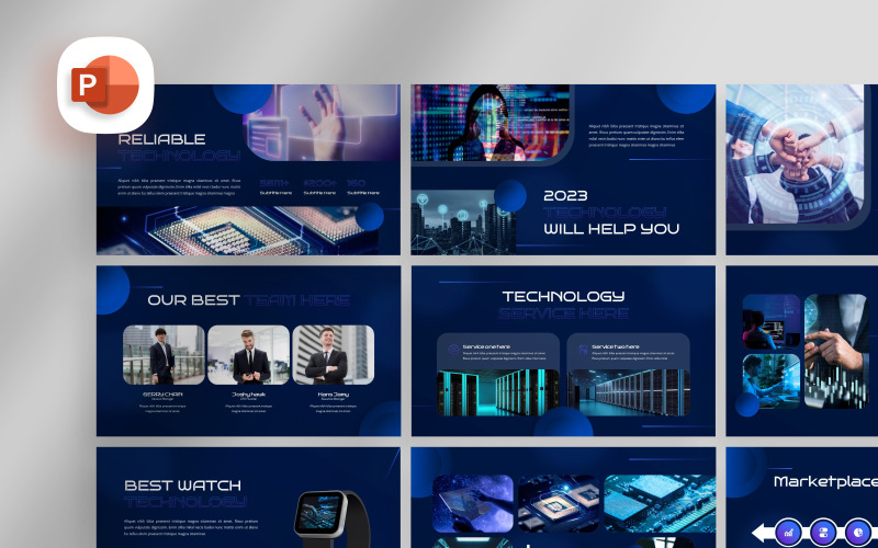 Plantilla de presentación de tecnología futura