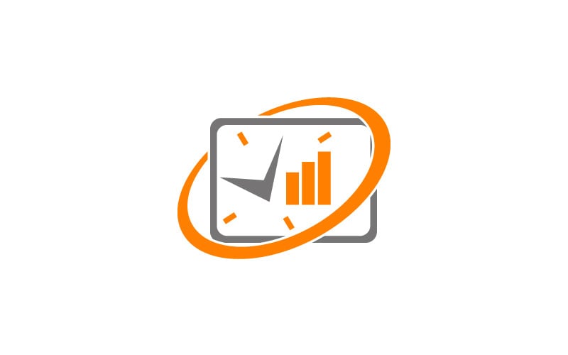 Business 24 Hours Management logo template abstract