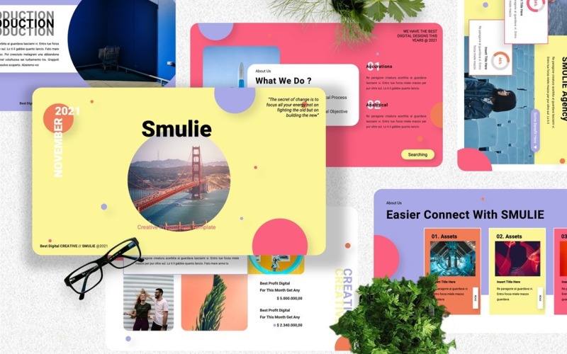 Smulie - Creative Digital Googleslide Template