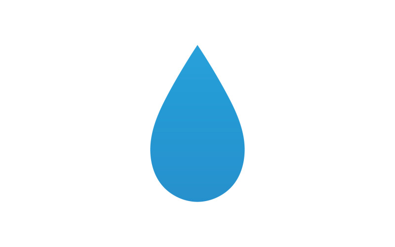 Drop water blue liquid nature icon logo element vector v12