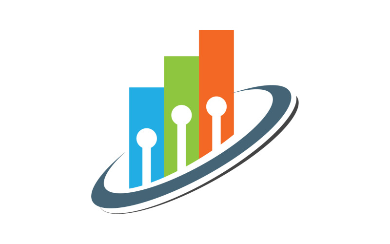 Modèle vectoriel de logo graphique dentreprise de finances v22