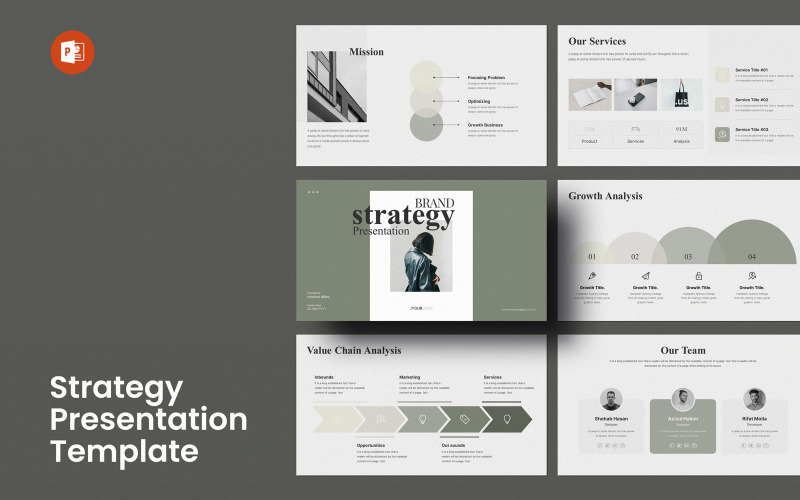 Brand Strategy PowerPoint Presentation - TemplateMonster